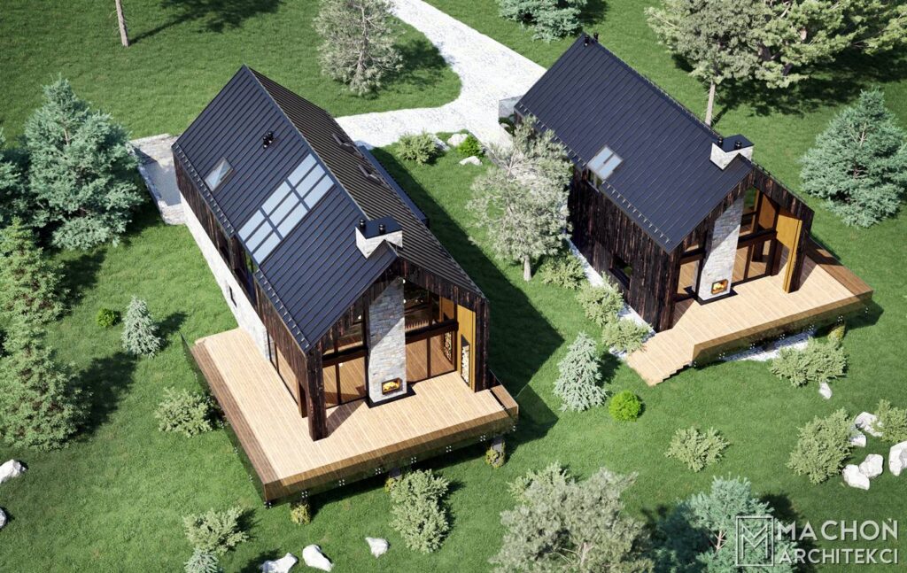 Dwa budynki letniskowe w Istebnej - Machoń Architekci