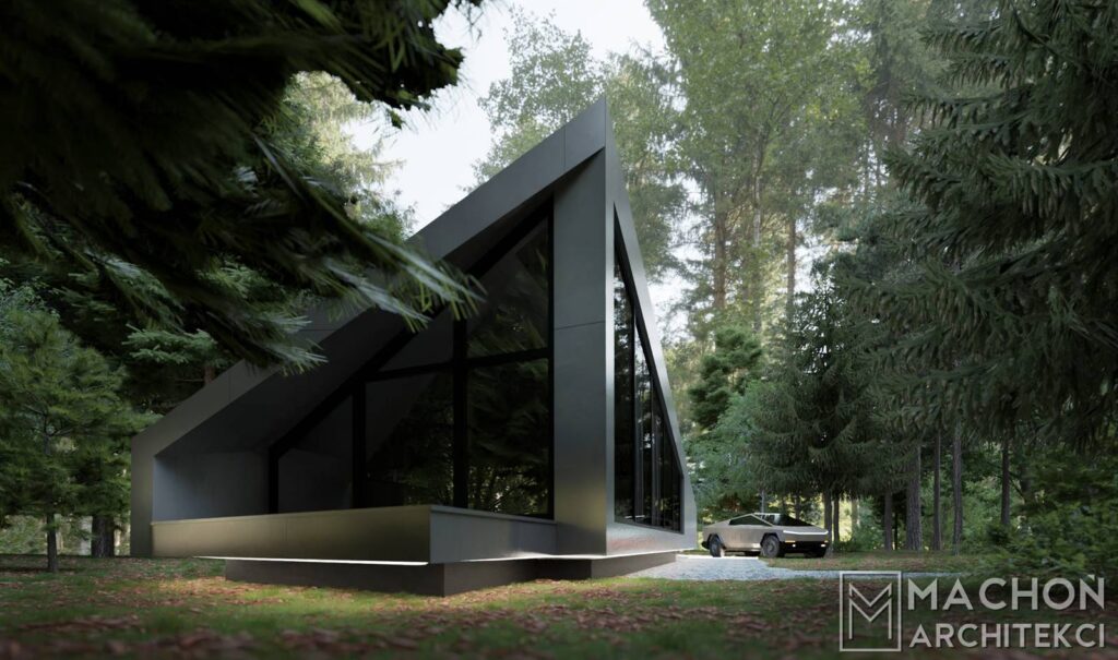 Cybertruck House - Machoń Architekci house inspired by cybertruck