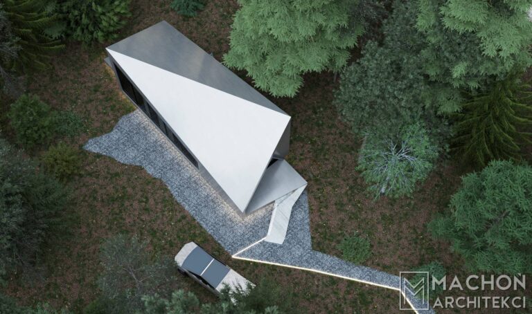 Cybertruck House - Machoń Architekci house inspired by cybertruck